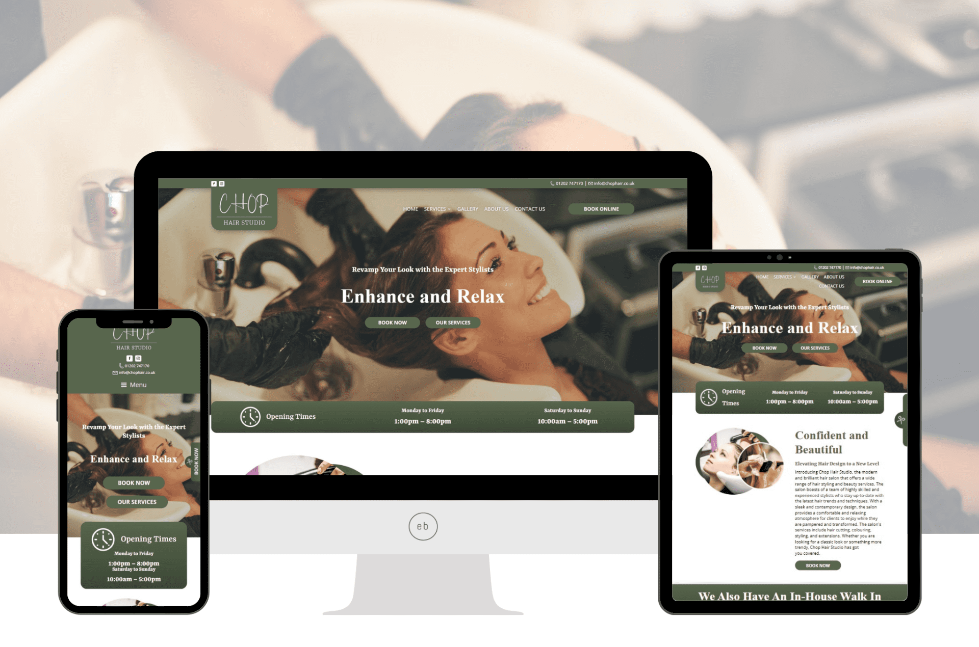 Review Chop Hair Bournemouth's Sleek New Web Design